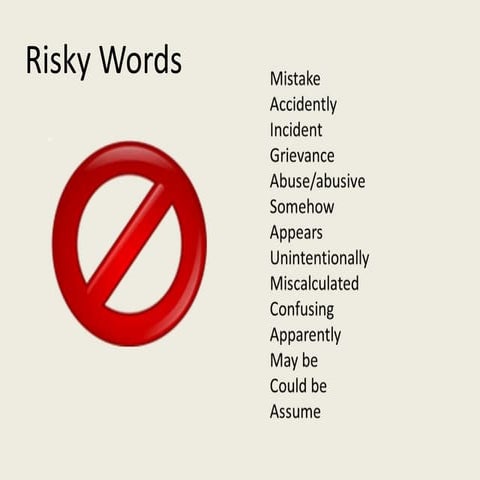 Risky Words | PPT