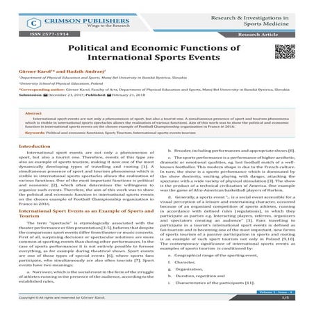 The economics of the world cup | PDF