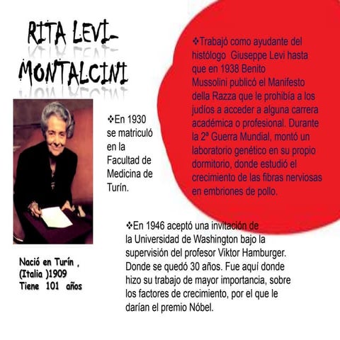 Rita Levi Montalcini. | PPTX