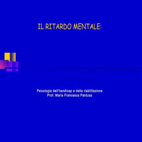 Ritard mentale | PPT