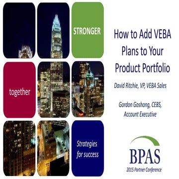 How to Add VEBA Plans to Your Production Portfolio | PPT