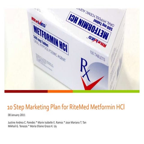 10 Step Marketing Plan for RiteMed Metformin HCl | PPTX