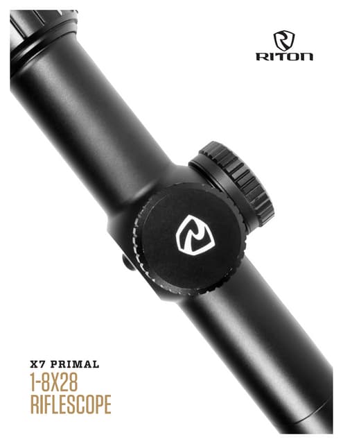 Riton | x3 | tactix | 1-8x24 | instruction | manual | PDF