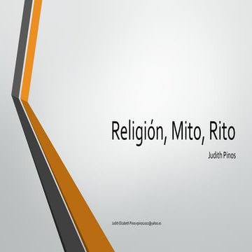 Rito, mito y religión, | PPT