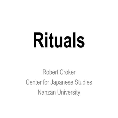 Rites/Rituals | PPT