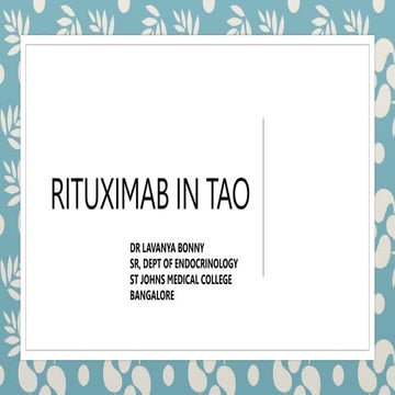 RITUXIMAB IN TAO | PPTX