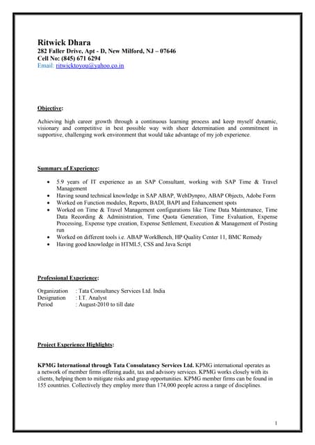 Deepti Resume | DOC | IT and Internet Support | Internet