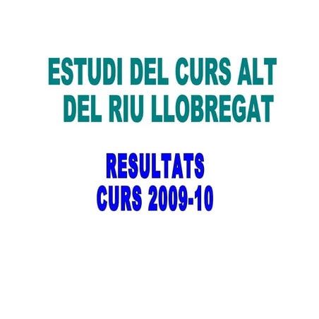 Riu Llobregat | PDF