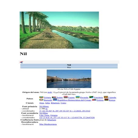 Riu nil | DOCX