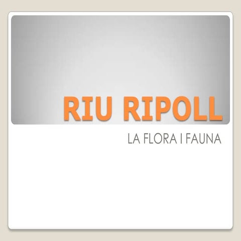Riu ripoll | PPTX