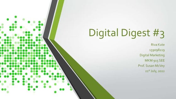 DIGITAL MARKETING SERIES | PPT