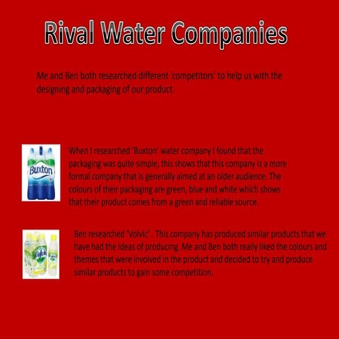 Rival water companies | PPTX