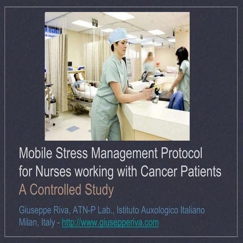 Mobile Stress Management for Cancer Nurses | PPTX