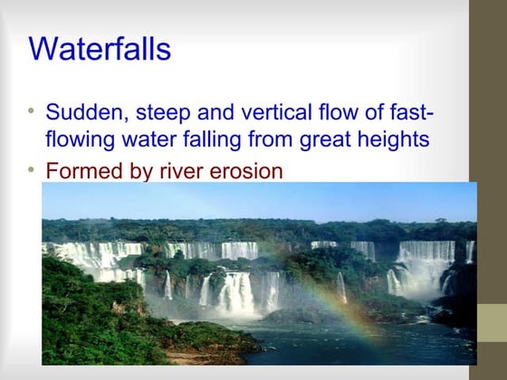 The Formation Of A Waterfall | PPT