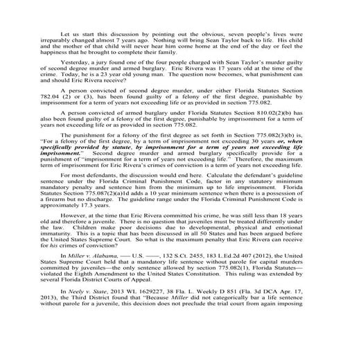 Rivera sentencing options | PDF