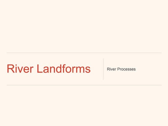 River landforms - braiding | PPT