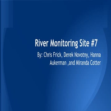 River monitoring site 7 | PPT