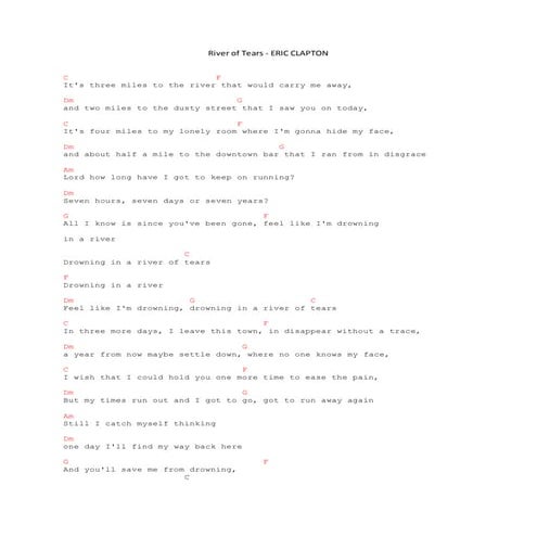 River of tears | DOCX