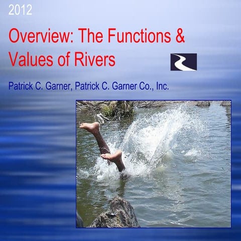 Overview: The Functions & Values of Rivers | PPT