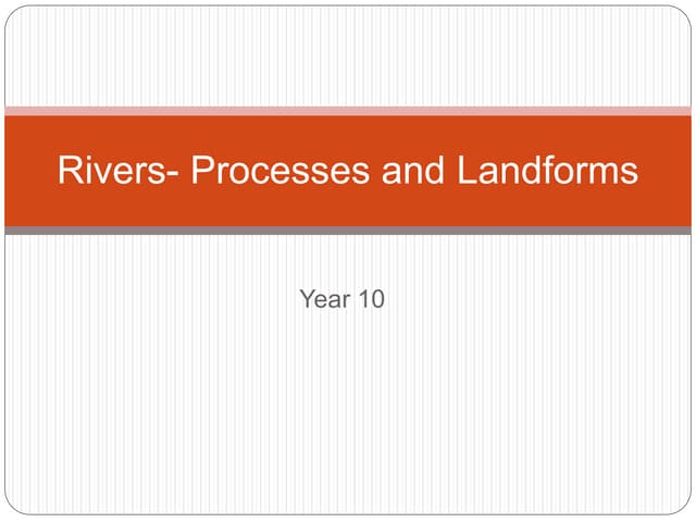 River landforms in the upper course | PPT