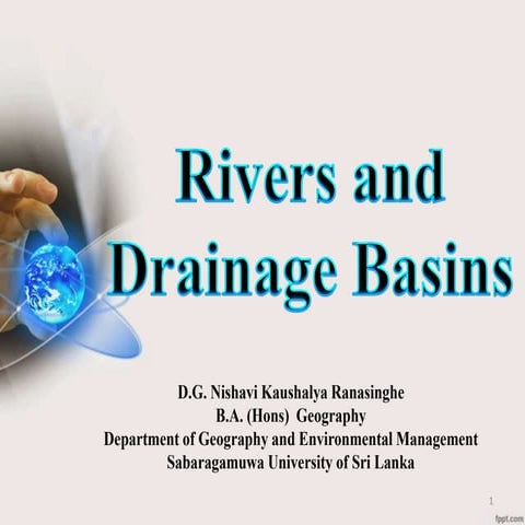 Rivers and drainage basins n | PPTX