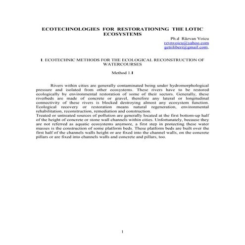 Rivers and streams restoration! | PDF