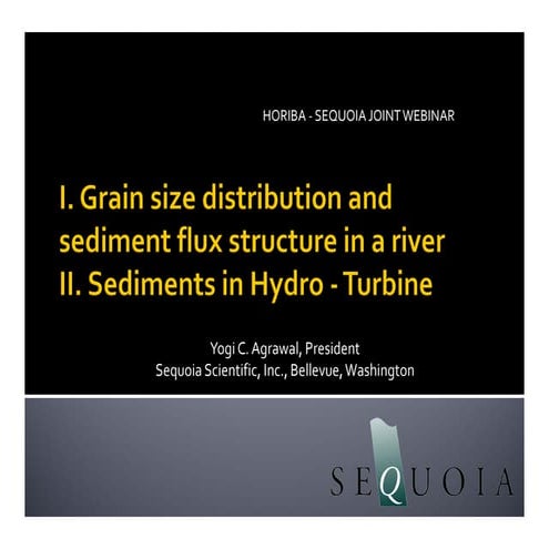 River Sediment Transport Measurement of a River Column | PPT