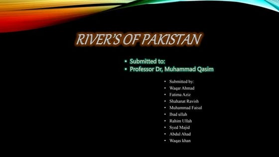 Canal System of Pakistan | PPTX | Asia Travel | Travel Locations