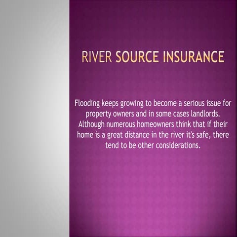 River source insurance | PPT