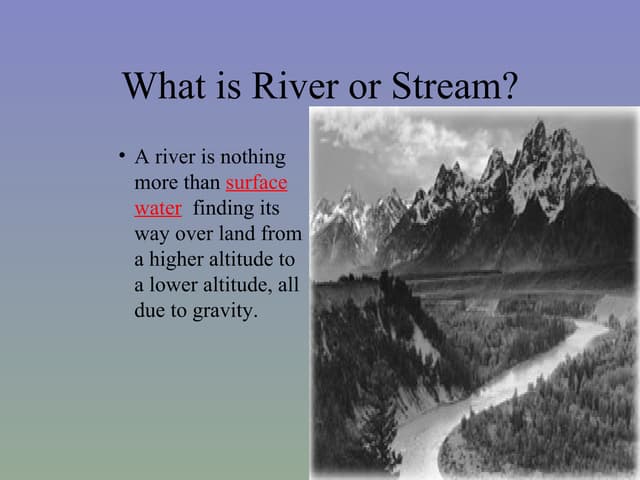 River landforms in the upper course | PPT