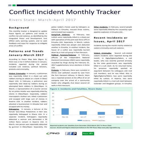 Ondo State Conflict Tracker (March - April, 2017) | PDF