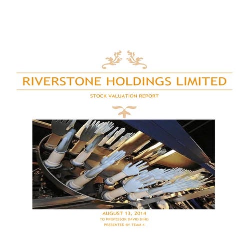 Riverstone Holdings Ltd - Stock Valuation Report | PDF