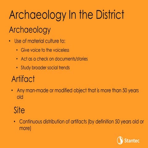 River Terrace Elementary School Archaeological Presentation | PPTX