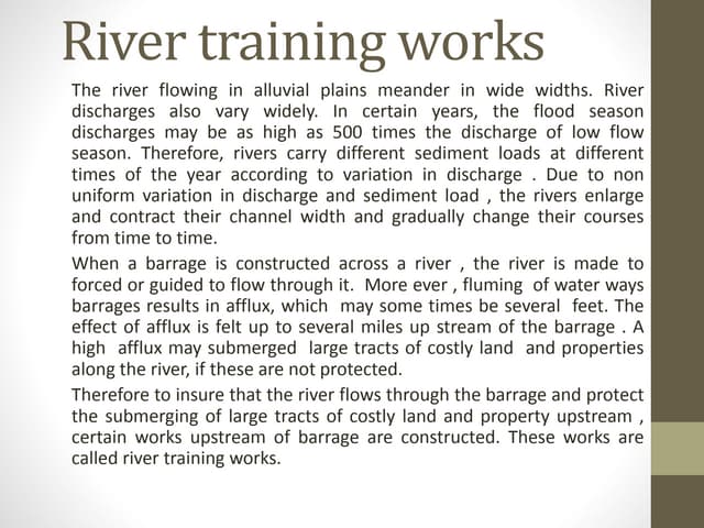 river training work | PDF