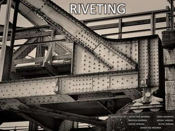 Rivet joints, methods of riveting, types | PPTX | Woodworking | Arts ...
