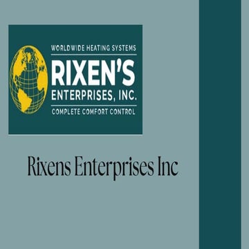 Rixens Enterprises INC(Furnaces & Parts) | PPTX