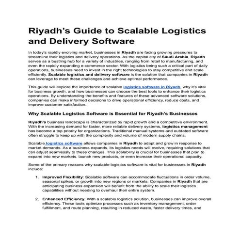 Riyadh’s Guide to Scalable Logistics and Delivery Software.pdf