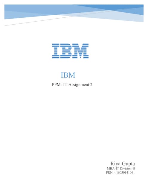 International Business Machine (IBM) | PPTX | Information Services ...