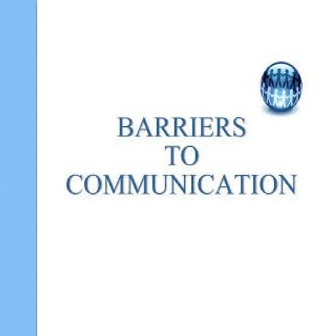 barriers of communication | PPT