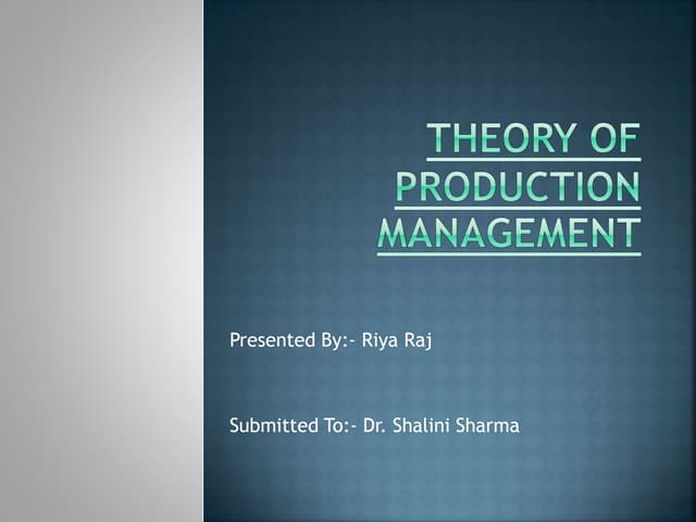 production function new2 (1).pdf by ayush and team | PDF