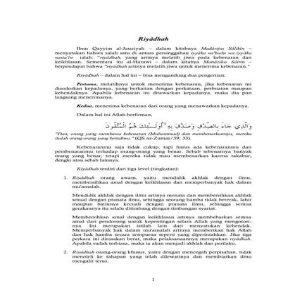 Riyâdhah | PDF