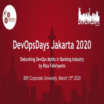 Debunking Devops Myths In Banking Industry Ppt