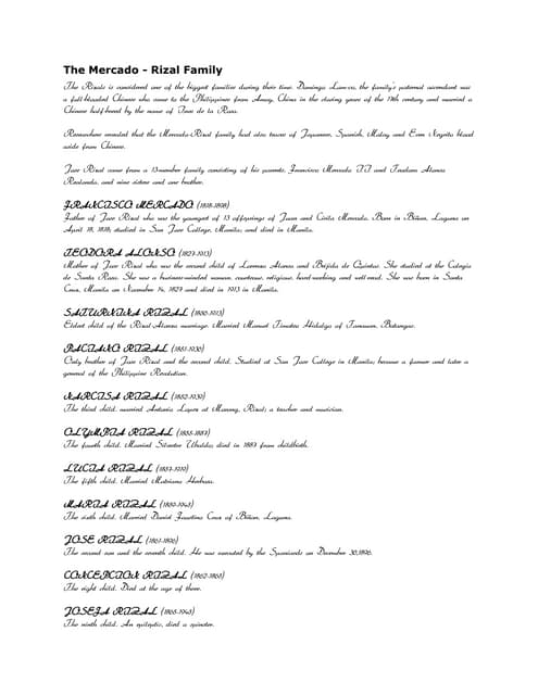 Rizal's lover -Leonor Valenzuela and Leonor Rivera | PPTX