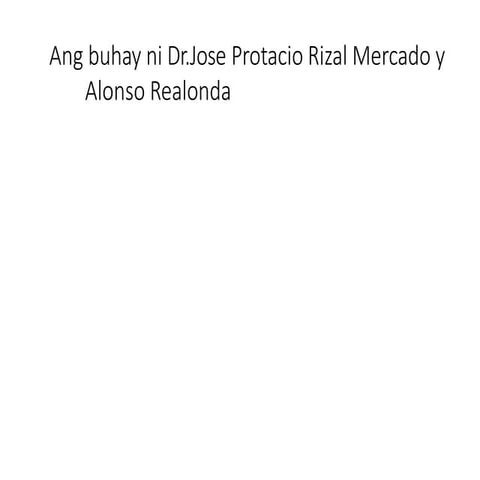 Talambuhay ni Jose Rizal Powerpoint Filipino 9 | PPTX