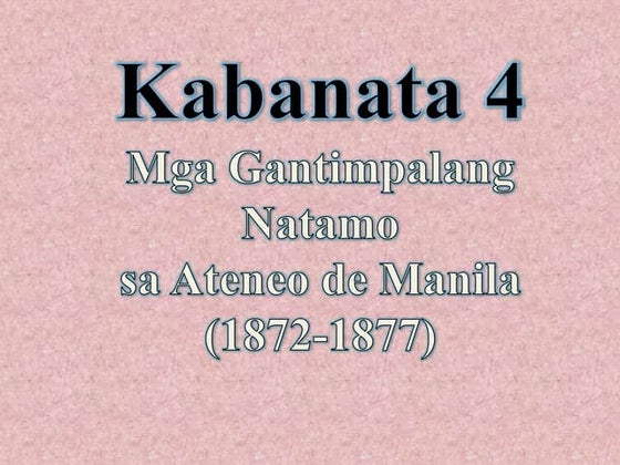 Ang Kabataan Ni Jose Rizal Ppt