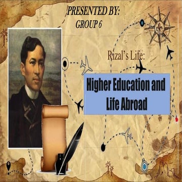 RIZAL REPORT PRESENTATION and life in abroad | PDF