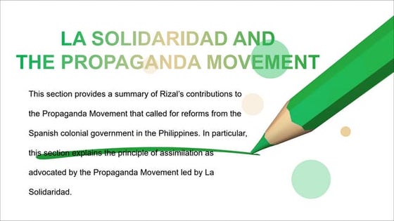 The Propaganda Movement | PPT