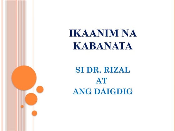 Talambuhay ni dr. jose rizal | PPT