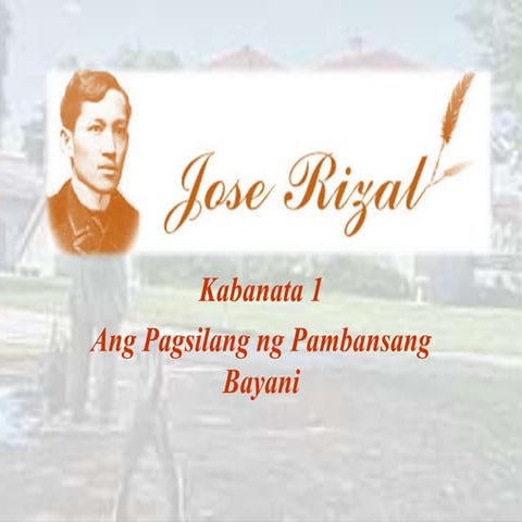 Rizal chapter1 | PPTX