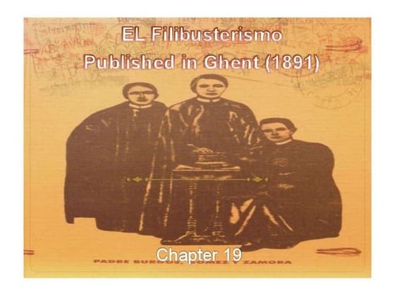 Chapter 19 publishing el filibusterismo | PPTX | Fiction | Books and ...